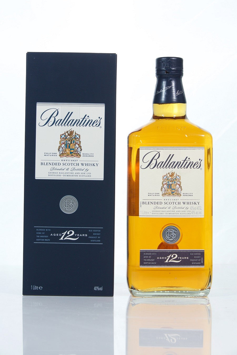 ballantines 12 year old 1 litre | blended whisky